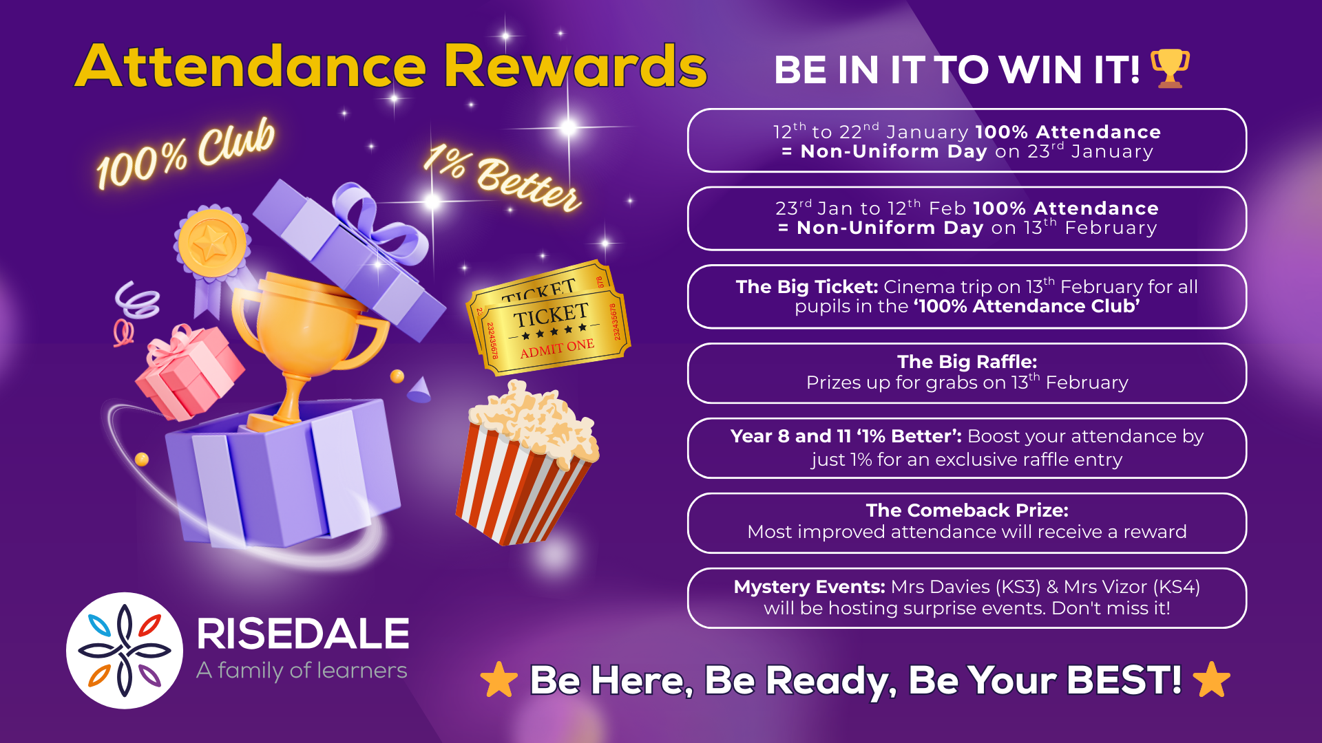 23/01/2026 - Attendance Rewards! ⭐ | Latest News